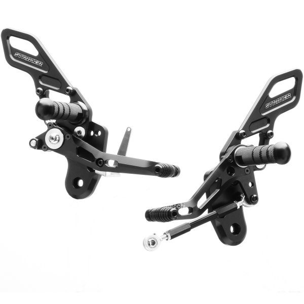ストライカー STRIKER ステップキット 3ポジション16年-21年 カワサキ Z125Proカラー:ブラックアルマイト仕様3ポジション（1）30mmバック/20mmアップ（2）40mmバック/20mmアップ（3）50mmバック/20m...