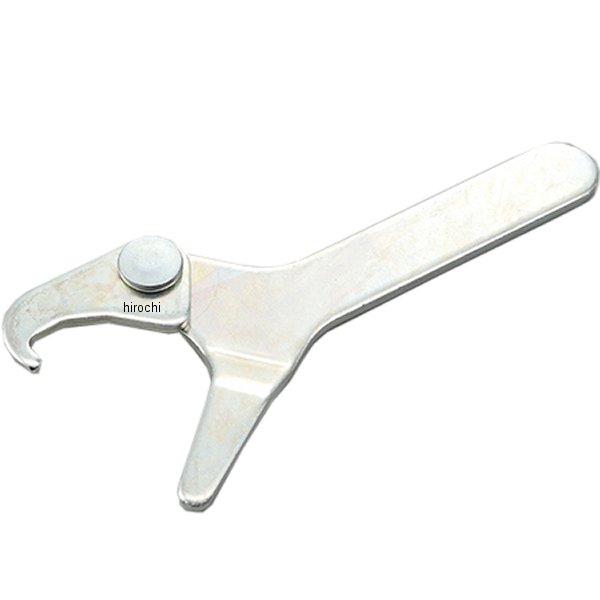 99415 デイトナ アジャスタブルリングスパナリング径35mm-75mm対応サスペンション、ステムシャフト部等のリングナット用スパナ。せまい所でも使いやすい短めのハンドルを採用。3点支持で確実な作業ができます。99415楽天 JP店　