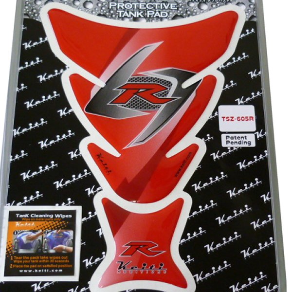 ケイティ Keiti タンクパッド スズキ R レッド17.5X22.0cmのロングサイズでタンク形状に合わせてフレキシブルに対応します。スズキTSZ605R楽天 JP店