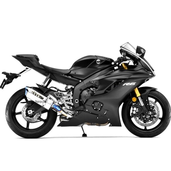 オーヴァー OVER スリップオンマフラー TTフォーミュラ RS17年-21年 ヤマハ YZF-R6スリップオンマフラーチタンテールパイプ:φ50．8-60．5チタンサイレンサー:TT-F RS L300mm専用マフラーステー付属純正ステ...