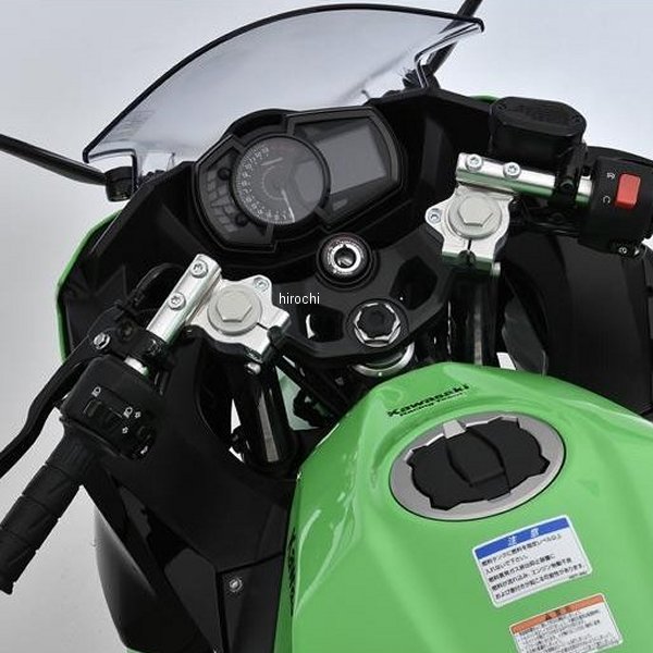オーヴァー OVER ハンドルキット スポーツライディング18年 Ninja400カラー:ブラック【仕様】・高さ調整:2ポジション(-5/-15mm)・ハンドル絞り:片側5度・ハンドル幅調整:696mmから719mm(バーエンド間)・ハンド...