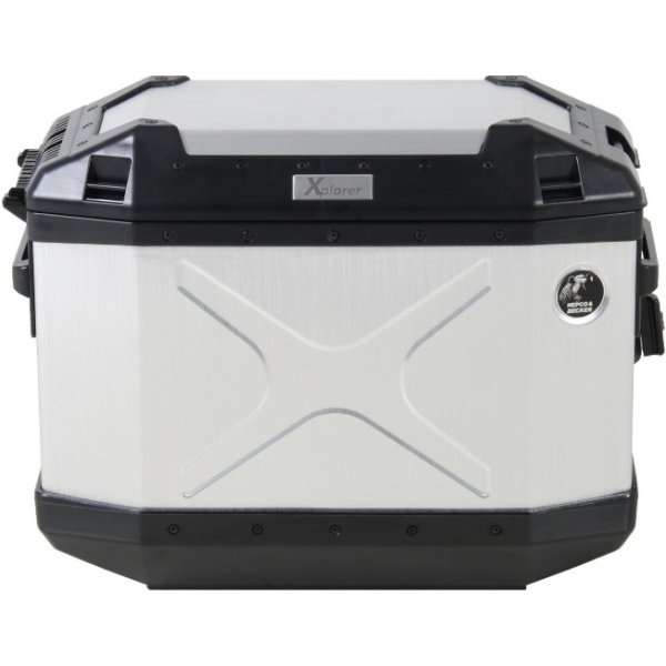 素材：アルミ＋強化プラスチック色：シルバーサイズ：H:380xW:480xD:220（mm）XPLORER サイドケース 30L 左側のみ車輌装着には専用ステーが必要です。※汎用品ですのでマフラー等に干渉する場合があります。※本製品は完全防...