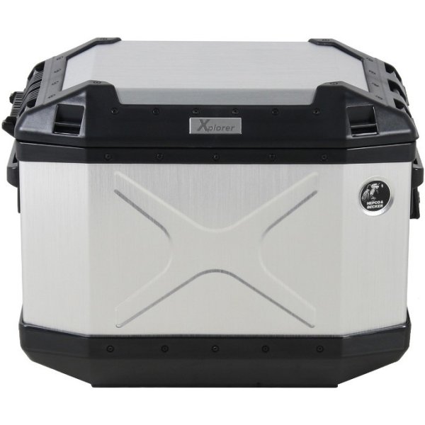 素材：アルミ＋強化プラスチック色：シルバーサイズ：H:380xW:480xD:290（mm）XPLORER サイドケース 40L 左側のみ車輌装着には専用ステーが必要です。※汎用品ですのでマフラー等に干渉する場合があります。※本製品は完全防...
