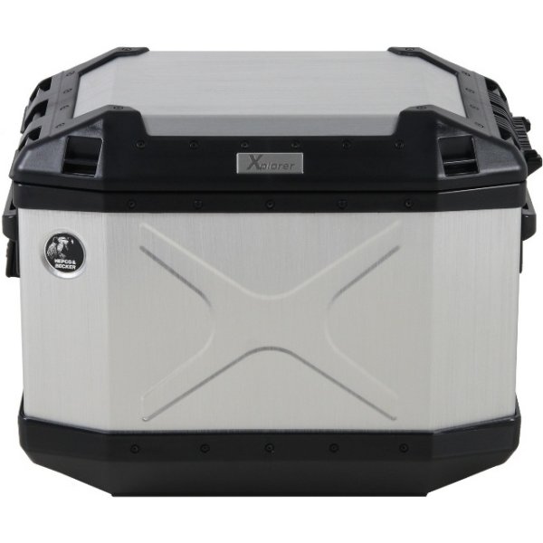 素材：アルミ＋強化プラスチック色：シルバーサイズ：H:380xW:480xD:290（mm）XPLORER サイドケース 40L 右側のみ車輌装着には専用ステーが必要です。※汎用品ですのでマフラー等に干渉する場合があります。※本製品は完全防...