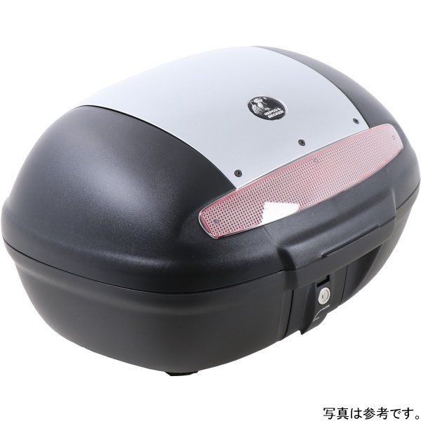 素材：ポリプロピレン色：ブラック/シルバーサイズ：H:290xW:440xD:320（mm）JOURNEY トップケース 40車輌装着には、汎用ベースが必要。汎用ベースはキャリア装着車のみ取付け可能。※必ずリアキャリアの最大積載量を確認下さ...