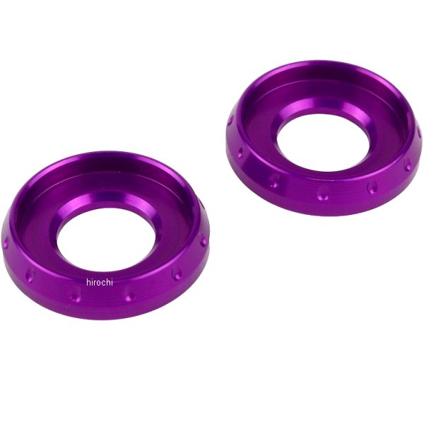 ポッシュ POSH NASAワッシャー M10カラー:パープル【サイズ】外径:21.5mm/厚み:4.5mm【使用箇所・用途(-用)】M10用【入数】2個入厚みを抑えた薄型のアルミ削り出しワッシャーです。M10のボタンキャップボルト (頭外...