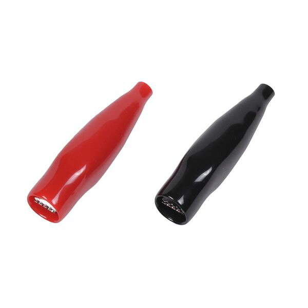 8866 エーモン ワニグチ 赤・黒 5A(MAX)■配線のテスト・実験用に【仕様】・使用可能電力:DC12V60W以下/DC24V120W以下・使用可能電流:5A(MAX)・クリップ開口部:5mm・材質:本体/スチール(ニッケルメッキ) ...