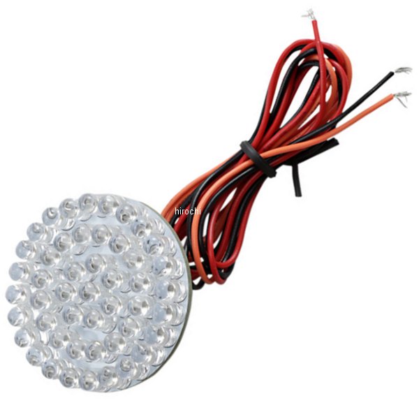 カスタムダイナミクス Custom Dynamics LEDライト インサート ダブル球仕様LEDカラー：レッド直径1.8インチ(約46mm) 48個のLED3本のワイヤー(ロー、ハイ、グランド)があり、シングル球仕様またはダブル球仕様とし...