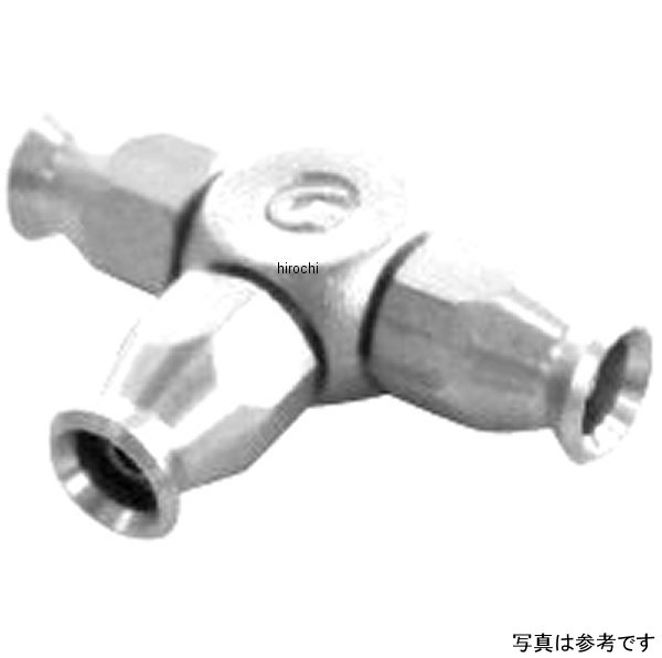 グッドリッジ ビルドアライン #3 3WAYアダプター ホース×3汎用素材:ステンレスブレーキホースを3方向に振り分けることが可能です。5135-03C楽天 JP店　