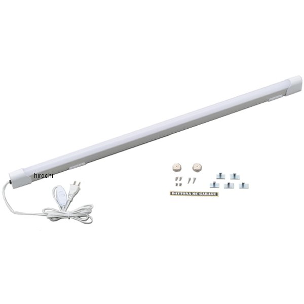 デイトナ LEDチューブライトキットサイズ:全長900×高さ45mm重量:328g100Vコンセント接続ON/OFFスイッチ付きコード長約2m消費電力20W昼光色、2200ルーメン【仕様説明】マグネット固定式で取り付け向きが自由に選べます。...