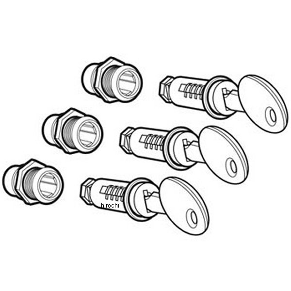 シャッド SHAD 汎用キーシリンダー対応モデル:SHADトップケースSH26、SH29、SH33、SH34、SH39、SH40、SH40CG、SH45、SH48、SH58X、SH59XSHADサイドケースSH23、SH35、SH36内容:...