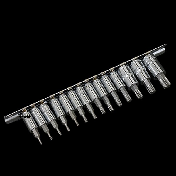 ジーニアスツールズ Genius Tools 1/4、3/8差込角 トルクスビットセットカラー:クローム【サイズ】差込角:3/8 長さ50mmトルクスサイズ:T-45・T-50・T-55差込角:1/4 長さ45mmトルクスサイズ:T-6・T...