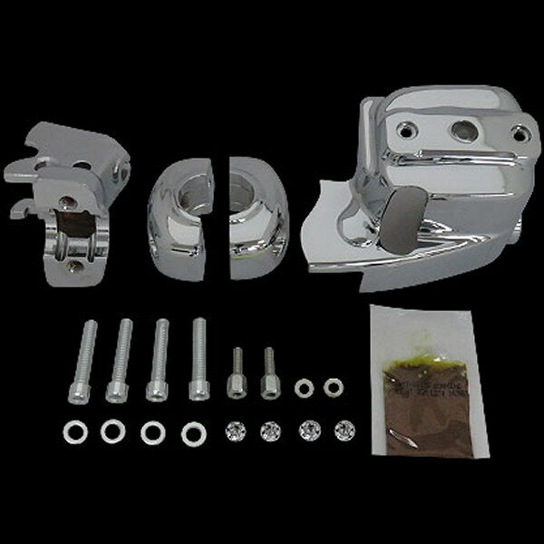 クリアキン Kuryakyn ハンドルバーコントロール ドレスアップキット96年-03年 XL、96年以降 ダイナモデル、96年-14年 ソフテイルモデル（ただし、シングルディスクブレーキモデルに限る）カラー:クローム【特長】ノーマルのコン...