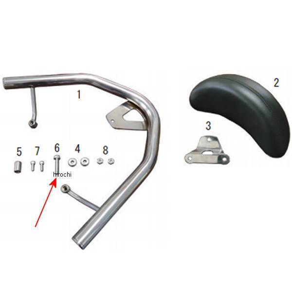 フランジボルト 8×40 (4個入り) 補修部品です。00-00-0197楽天 JP店　