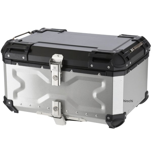 ハードワークス HARD WORX アルミトップケース容量:65L外寸(mm):575×395×325カラー:シルバー重量:9.5kg (ベースプレート+本体)【付属品】六角ボルト(短)×4本六角ボルト(長)×4本ワッシャー×4枚ナット×4...