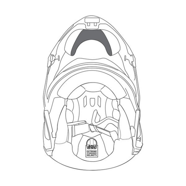 エージーブイ AGV チンカーテン スポーツモジュラー 夏用サイズ:S/M/Lカラー:ブラックSPORTMODULARのウインドプロテクターです(チンカーテン)。下顎部に取り付ける事により下からの風の巻き込みを抑えます。パット厚が薄くコンパ...