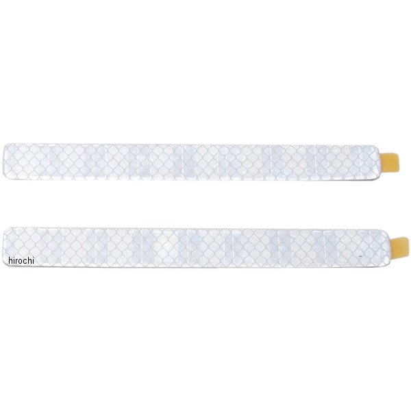 ポッシュ POSH リフレクターシート Type2汎用品サイズ:18mm x 160mm 厚み1mmカラー:ホワイト2個入り【仕様説明】・3M製ダイヤモンドグレードコンスピキュイティ反射シートを採用。・裏面は接着用アクリルフォームテープ付。...
