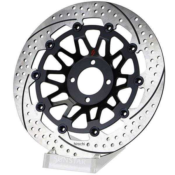 サンスター プレミアムレーシング フロントディスクローター12年-19年 ヤマハ TMAX530外径:267mm板厚:4.0mmアウタータイプ:ホール＆スリットインナータイプ:Mピンカラー:ブラック、インナーカラー:ブラックフローティングタ...