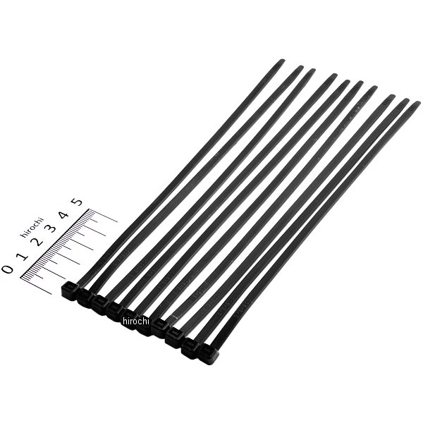 カラータイラップです。200mm 幅4.5mmブラック10本セット303-126C楽天 JP店　