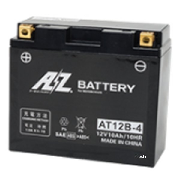 エーゼット AZ バッテリー 液入り充電済参考互換バッテリー品番:GT12B-4、YT12B-BS、FT12B-4、RBT12B-4電圧(V):12容量Ah(C10):10.0外形寸法(約mm)/長さx幅x高さ:152x72x133液入充済...