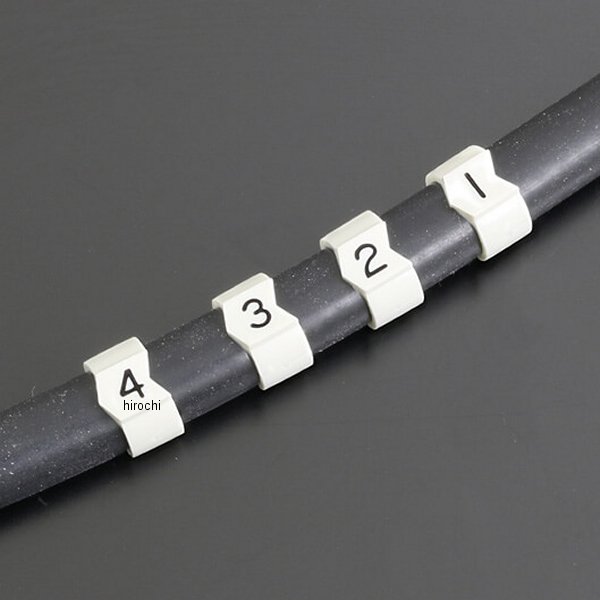ピーエムシー PMC プラグコード番号標対応プラグコードサイズ:φ6-φ8入数:4個(No.1-4各1個)セットプラグコードの気筒番号を識別する為の番号標。プラグ交換時の接続ミスを防ぎます。φ6-φ8のプラグコードに対応。1234の4個セッ...