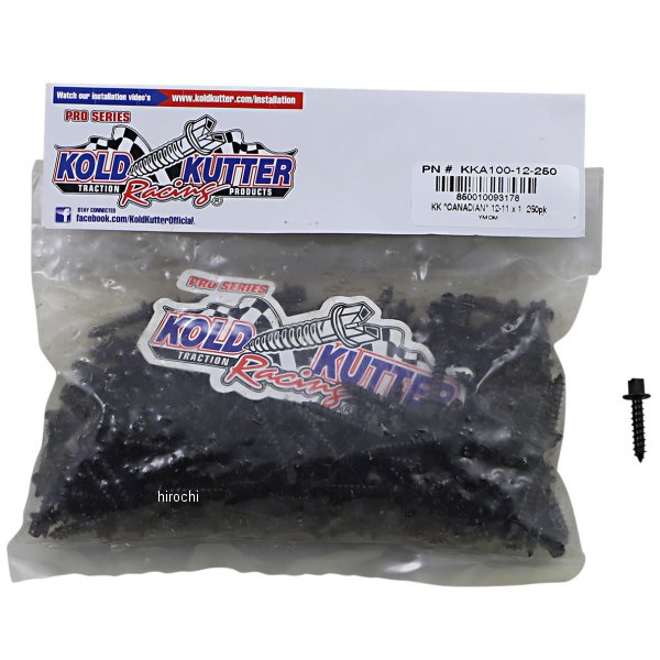 Kold Kutter トラクション スクリュー アウトロー カナディアンサイズ：12-11 x 1250個入りKKA100-12-250楽天 JP店　
