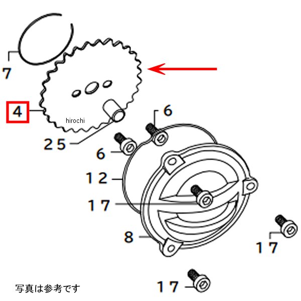 カム スプロケット 32Tです。01-03-8103専用00-01-0079楽天 JP店　