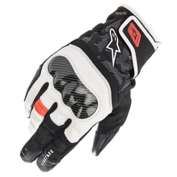 アルパインスターズ グローブ SMX Z DRYSTARサイズ:Mカラー:ブラック/ホワイト/レッド透湿防水ミッドシーズンスポーツモデル(ショート)・カーボン調ナックルプロテクターが目を引くミッドシーズンスポーツモデル。・新開発のDRYST...