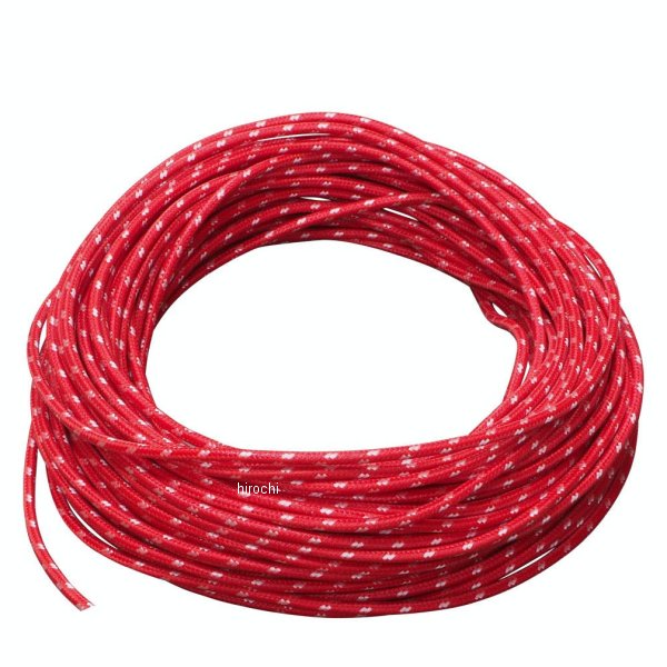 NEO FACTORY ネオファクトリー 布巻き配線 赤/白点カラー:赤/白点いわゆるコタツ配線です。オールドスクールにはマストアイテムです。用途にあわせてご使用下さい。【注意事項】1mごとの販売です。※ロットによって皮膜上にスペック表記が...