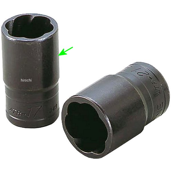 トルネードソケット 対辺 17mm 長さ 32mm 差込角 12.7mm (1/2インチ) 4TR-17楽天 JP店