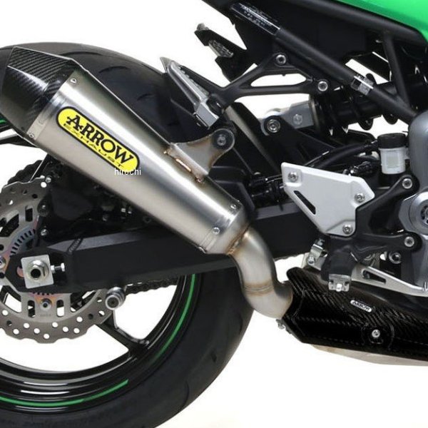 アロー ARROW スリップオンマフラー X-KONE17年-18年 カワサキ Z900マフラータイプ:スリップオン X-Koneサイレンサー型番:71856XKI 素材:ニクロム/カーボンエンドキャップ/バッフル付き※公道走行不可。車検不...