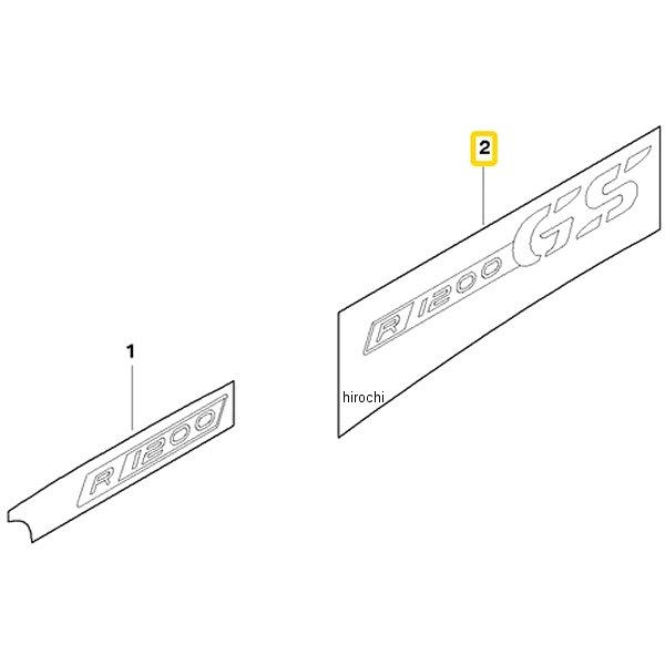 BMW純正 エンブレム LH R1200GS51147686783楽天 JP店
