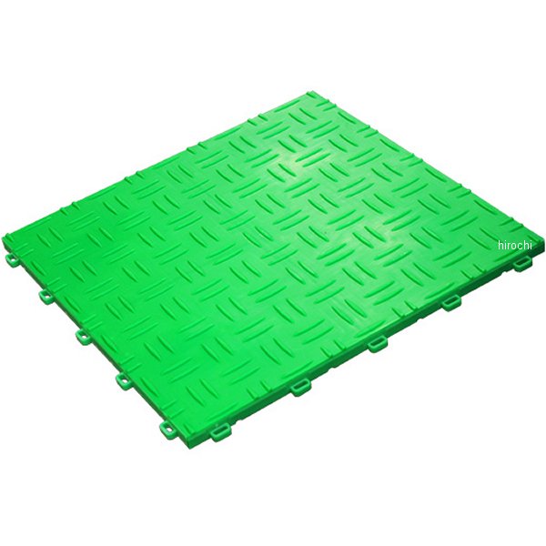 テックタイル単品カラー:グリーンサイズ:330mm×330×13mm素材:ポリプロピレン合成樹脂内容物:1枚【仕様説明】・広がるフロア演出テックタイル（樹脂製連結パネル）を敷くことで、デザイン性に優れたフロアを簡単に作ることができます。機能...