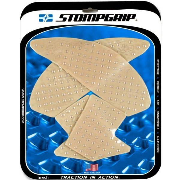 ストンプグリップ STOMPGRIP トラクションパッドタンクキット ボルケーノ17年-20年 ヤマハ MT-10カラー:クリア材質:エラストマー樹脂レーシングスーツやレザーパンツはもちろん、オフロードウエアやジーンズであってもトラクション...