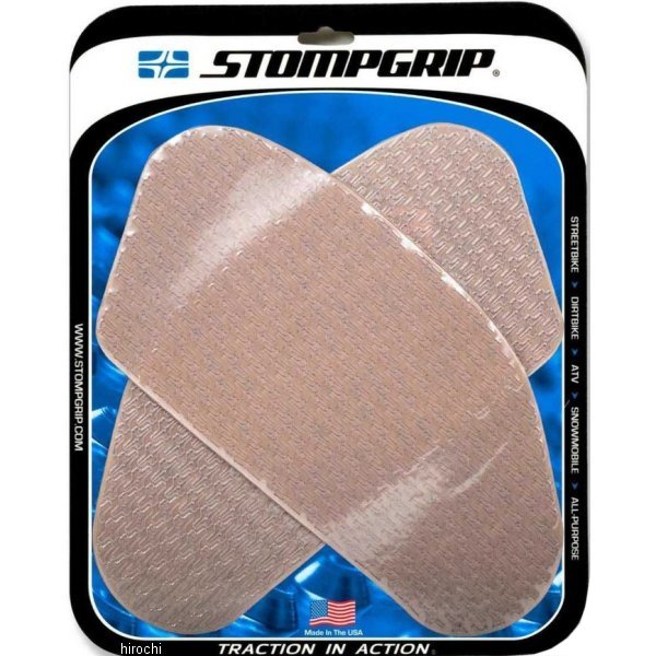 ストンプグリップ STOMPGRIP トラクションパッドタンクキット アイコン03年-06年 ホンダ CBR600RRカラー:クリア材質:エラストマー樹脂レーシングスーツやレザーパンツはもちろん、オフロードウエアやジーンズであってもトラクシ...