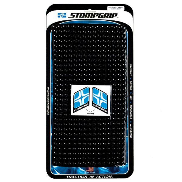 ストンプグリップ STOMPGRIP 汎用シート ボルケーノシート(19x37.5)カラー:ブラック材質:エラストマー樹脂レーシングスーツやレザーパンツはもちろん、オフロードウエアやジーンズであってもトラクションを発揮。衰えることがないグリ...