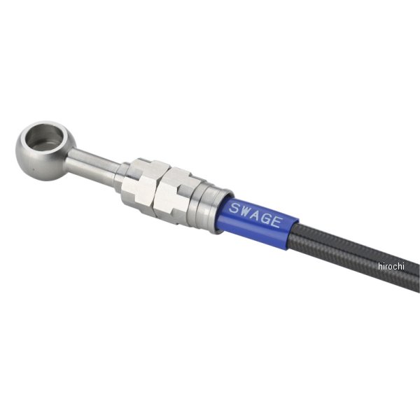 スウェッジラインプロ SWAGE-LINE PRO フロントホースキット バイピースタイプ:h型2本タイプカラー:ステンレス/ブラックホース素材:アルミ/ステンメッシュ(テフロンチューブ)「スウェッジライン」の持つ機能を踏襲しつつ、ホース取...