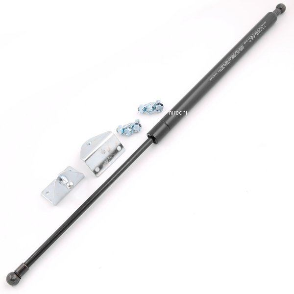 高圧ガスショックシステム。高強度スチール製エンドと防錆用ショックシャフトが付属。低温でもスムーズに作動。密閉型チルトトレーラーにも使用可能。