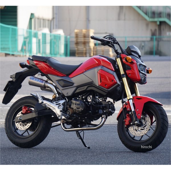 オーヴァー OVER フルエキゾースト GP-PERFORMANCE RS ツインアップ レーシング17年-20年 ホンダ グロム16年 ホンダ グロムMSX125SFステンエキパイ:φ35-50.8ステンテールパイプ:φ50.8チタンサイ...