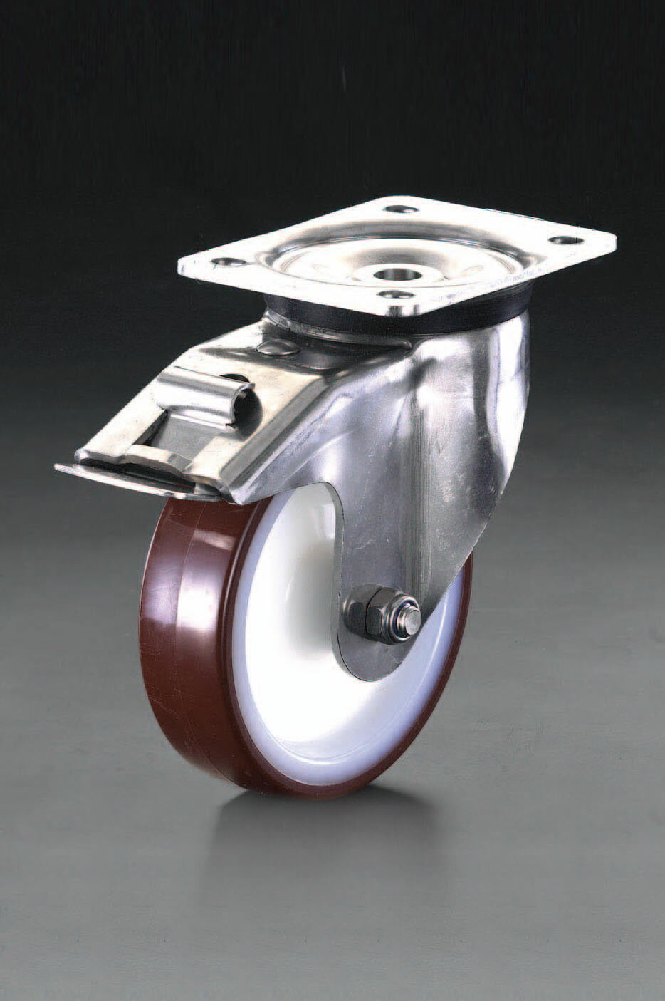 ●耐熱温度:-25-70°C●材質:金具:ステンレス、車輪:ポリウレタン●仕様:自在後ストッパー●車輪径×幅:125×40mm●耐荷重:350kg●全高:155mmプレーンベアリング000012261097楽天 JP店　