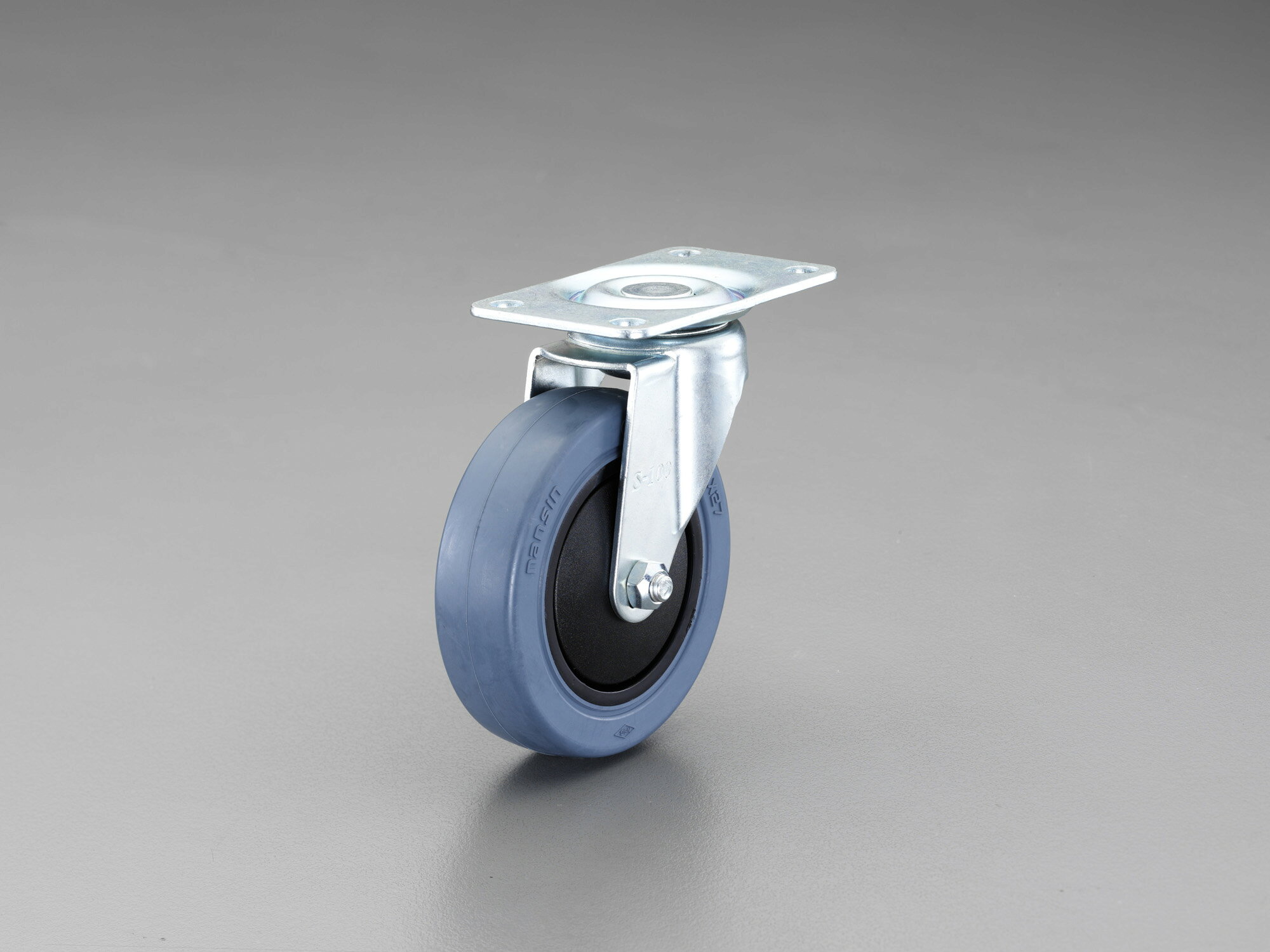 ●材質:金具:スチール(ユニクロームメッキ)、車輪:ゴム●車輪径×幅:100×27mm●耐荷重:60kg●取付高:122mmベアリング入自在000012258194楽天 JP店　