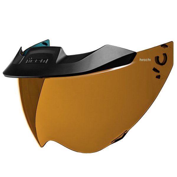 アイコン ICON シールド DOMAIN用 MOTOカラー:ブロンズDOMAINヘルメット交換用シールド・曇り止め加工・コーティングを施したシールドはUVカット効果もあります。飛散防止を保証するものではありません。・色付きのシールド(クリ...