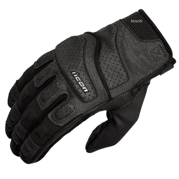 アイコン ICON 春夏モデル グローブ SUPERDUTY3サイズ:Mカラー:ブラック・Ax Laredo生地・ストレッチメッシュ、ネオプレーン使用・ナックルにD3Oプロテクター・CE安全規格 EN13594；2015 Level1,KP...