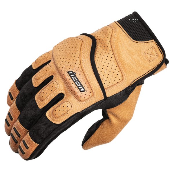 アイコン ICON 春夏モデル グローブ SUPERDUTY3サイズ:Mカラー:タン・Ax Laredo生地・ストレッチメッシュ、ネオプレーン使用・ナックルにD3Oプロテクター・CE安全規格 EN13594；2015 Level1,KP 取...