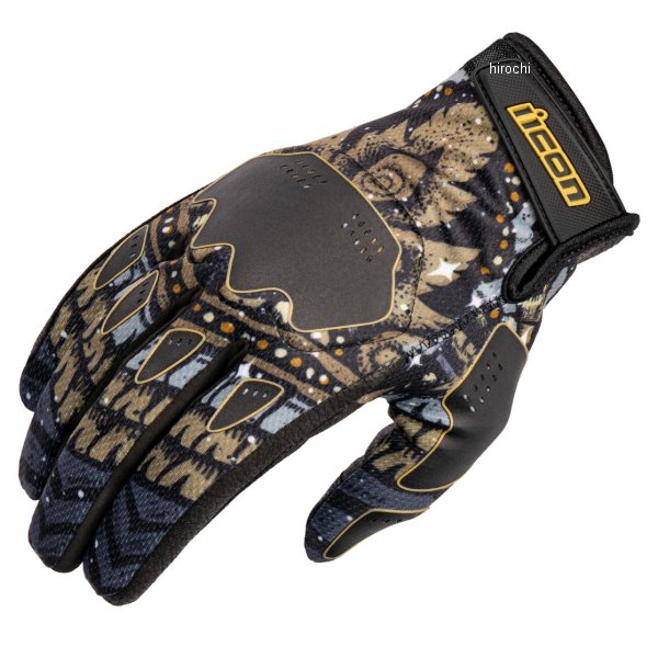 アイコン ICON 春夏モデル グローブ HOOLIGANサイズ:3XLカラー:DAYTRIPPER・ポリエステルメッシュ素材・手のひらAX LAREDO素材と補強・ナックルクッションガード3301-4652楽天 JP店