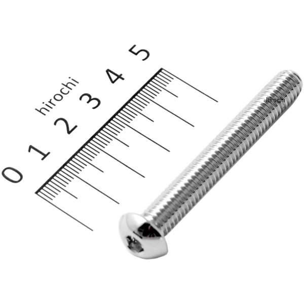 ボルトサイズ:5/16-18×2-1/2インチスチール(グレード5)ネジx1本この商品の強度区分はグレード5です。適切な強度区分に従ってご利用下さい。装飾を目的とした厚手のクローム処理がネジ山にも施されております。雌ネジに合わない場合は、ダ...