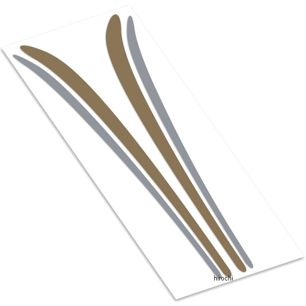 ピラミッドプラスチック Pyramid Plastics デカール17年-22年 カワサキ Z900RSカラー:ゴールド/シルバー※Pyramid Hugger（SKU:073880B）で使用するように設計されています。※海外輸入品の為、納...