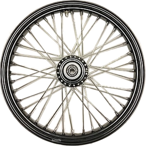 部品屋K&W フロントホイール84年-99年 FXとスポーツスターナローグライドフロントエンド対応※シングルディスク用【仕様説明】TC BROS製カラー:ブラックビレットハブ40本スポークホイールベアリングは3/421×2.15Jクロームバ...