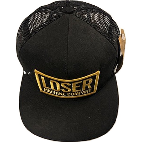 部品屋K&W LOSER MACHINE COMPANY キャップ【仕様説明】プロスケーターでバイカーのエイドリアン・ロペスが展開するブランドロゴ刺繍ワッペンをフロントにつけた定番メッシュキャップカラー:ブラック/イエローLMC-CA1楽天...