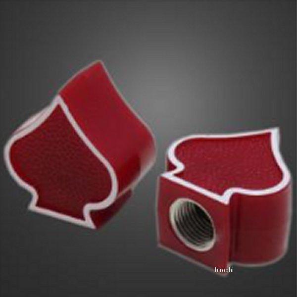 VCSPADERE ガレージT＆F バルブキャップカラー:スペード/レッド【仕様】・本体:プラスチック製。・本体サイズ:幅約21mm×高さ約23mm×奥行約13mm。・カラー:レッド。【注意事項】・ロットによって色合いが多少変わることがござ...